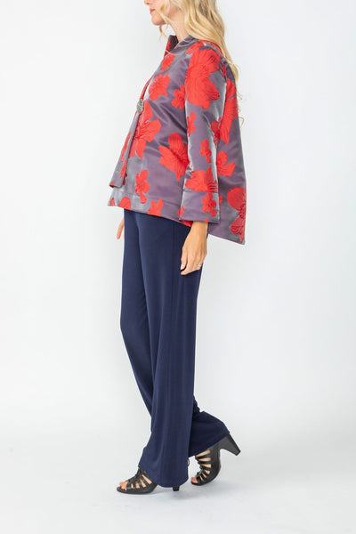 Red One Button Jacket – IC Collection