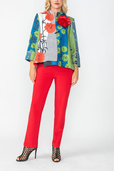 Red One Button Jacket – IC Collection