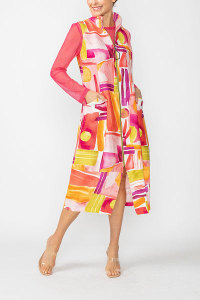 Pink Zip Front Bubble Dress – IC Collection