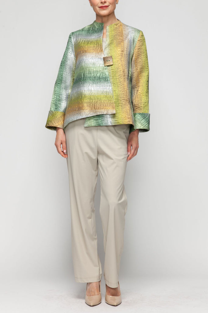 Green Ombre One Button Jacket – IC Collection