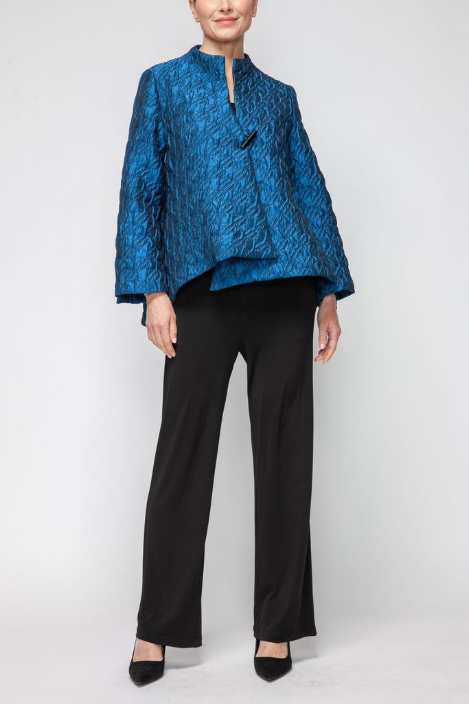 Blue One Button Jacket – IC Collection